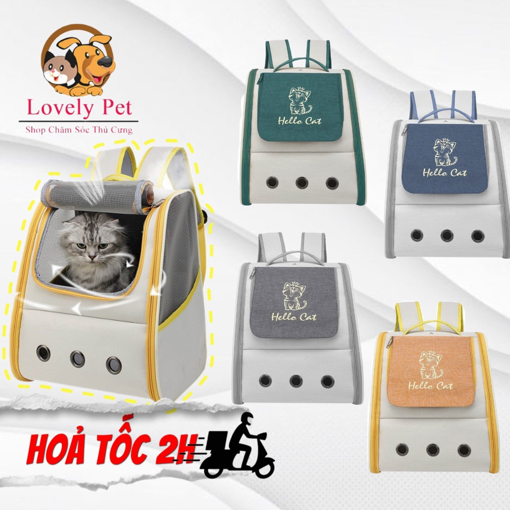 [Mẫu Mới] Balo Vận Chuyển Chó Mèo Hello Cat - Balo Vận Chuyển Chó Mèo ...