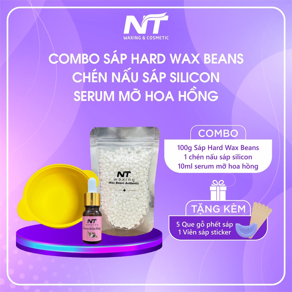 Combo Sáp Wax Lông premier nhập khẩu, 10ml Mỡ Trăn, Bát Chén nấu sáp NT WAXING | Shopee Việt Nam