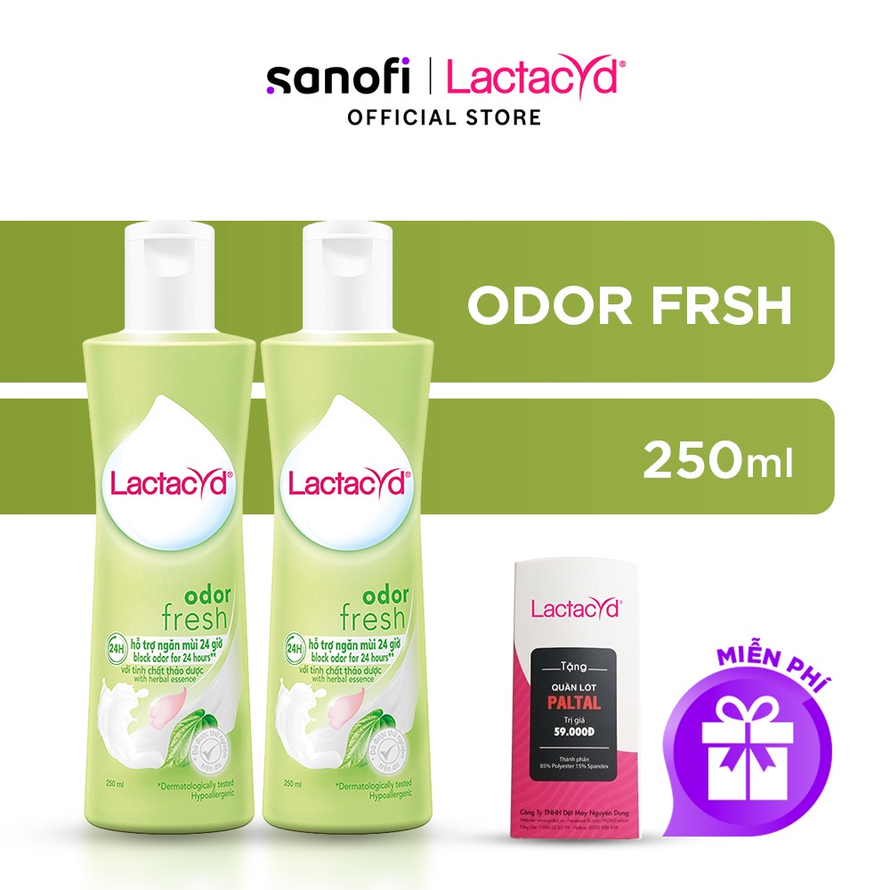 Bộ 2 chai Dung Dịch Vệ Sinh Phụ nữ Lactacyd Odor Fresh Ngăn Mùi 24H ...