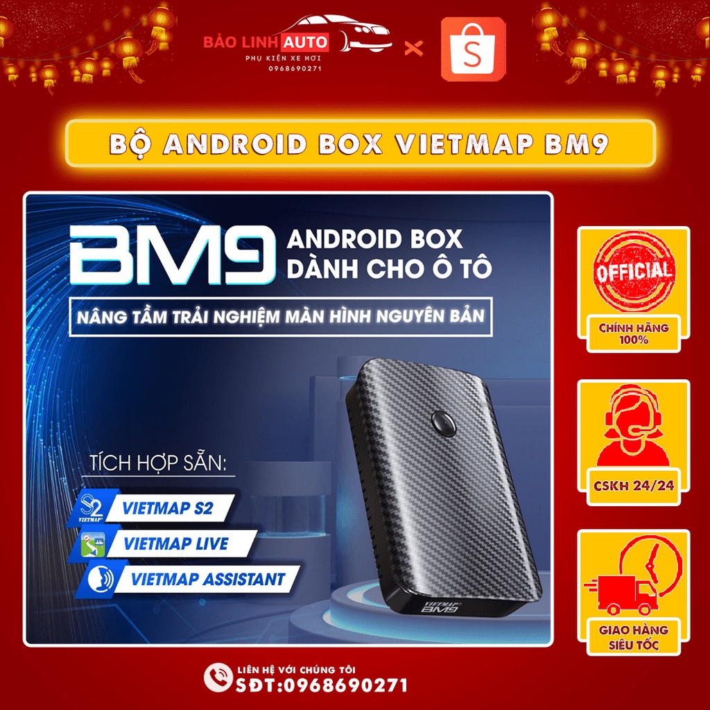 Bộ Android Box Vietmap BM9 - Bộ Android Box Bảo Linh Auto Dành Cho Ô Tô - Bản Mới Nhất 2023 ...