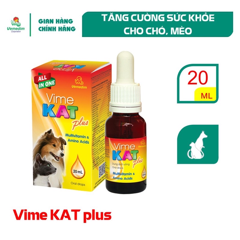 Vime Kat Plus thực phẩm chức năng bổ sung dành cho chó mèo | Shopee ...