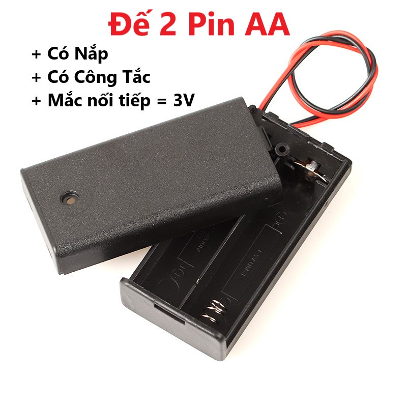 Đế Pin AA Không Nắp 1/2/3/4 Pin, Đế Pin Con Thỏ (Đầu Ra Nối Tiếp ...