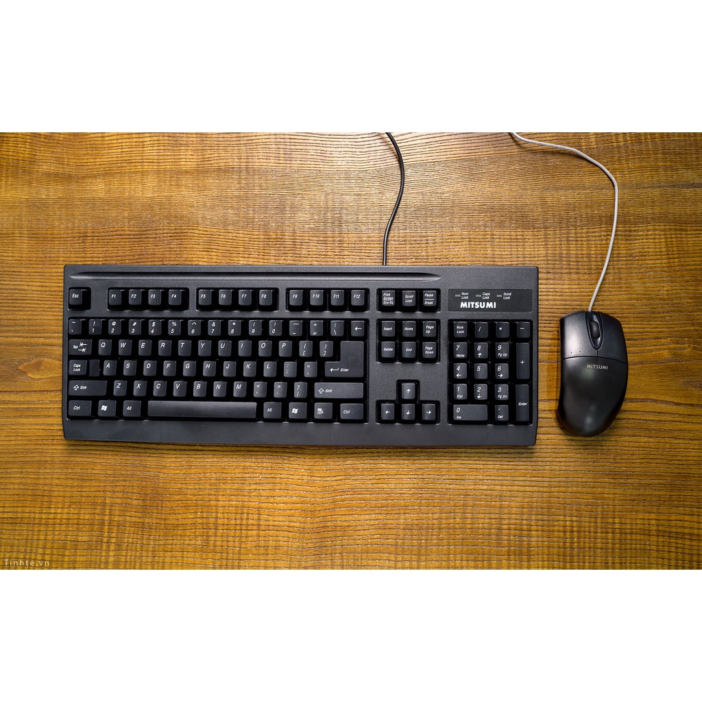 Bộ bàn Phím Có Dây MITSUMI Cổng USB, Chuột- Full Box hàng chính hãng ...