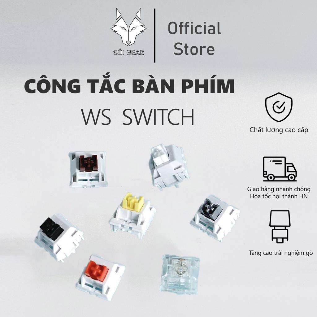 [HỎA TỐC HN - HCM] Công tắc bàn phím cơ | Pack 10 Switch Wuque WS | WS Red | WS Yellow | WS ...