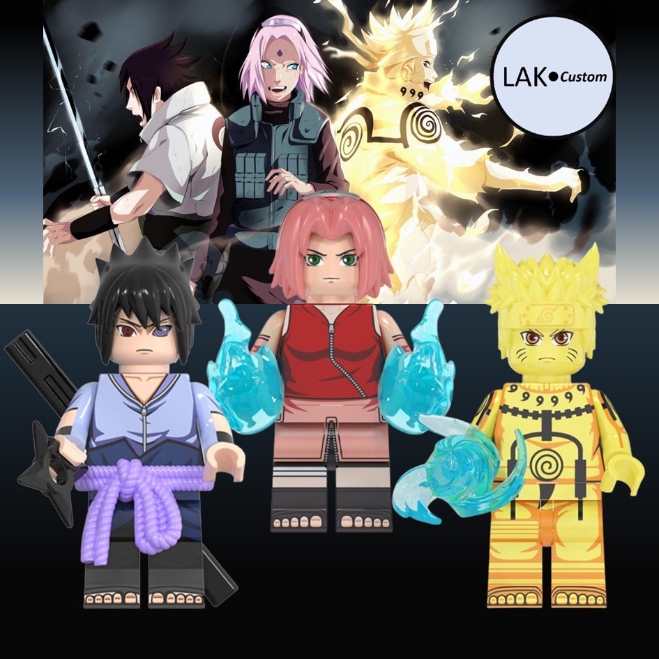 MÔ HÌNH [LEGO] MINIFIGURE NGŨ ĐẠI SASUKE, SAKURA, KAGE - TSUNADE ...