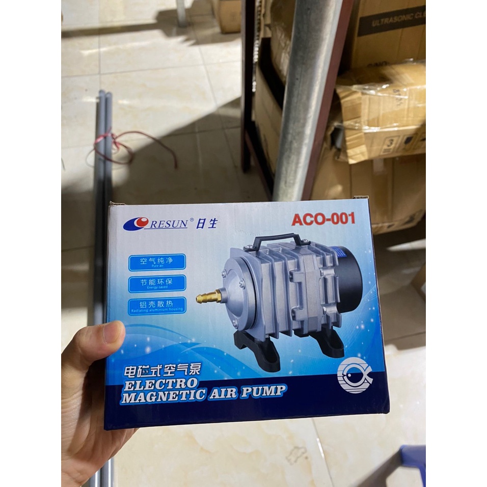 Máy Sủi Oxy Hồ Cá RESUN ACO-001,Máy sục sủi bơm khí oxy resun, may sục sui bơm khí oxi | Shopee ...
