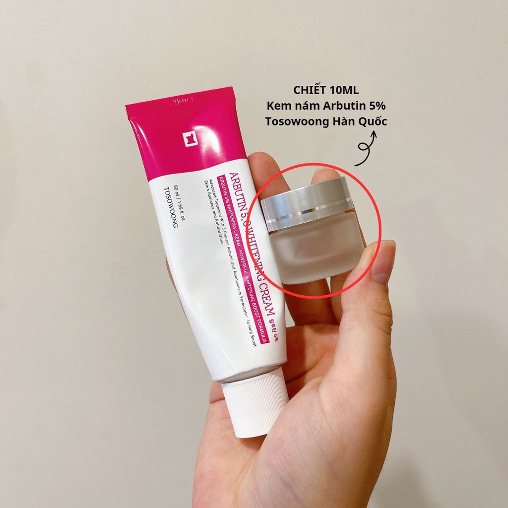[chiết 10ml] Kem Nám Arbutin 5 Tosowoong Hàn Quốc Shopee Việt Nam