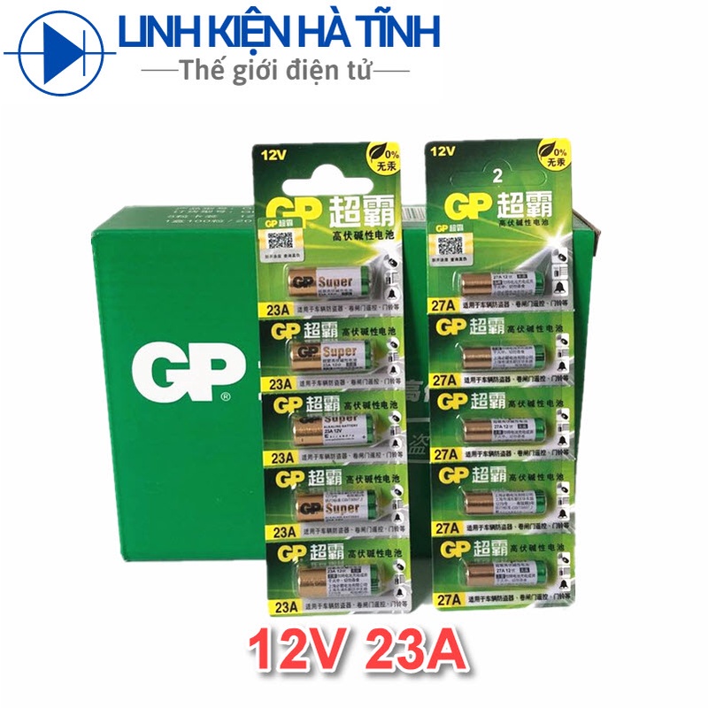 combo 2 Vỉ 5 viên pin 12v23A 12V 23A A23 pin điều khiển cửa cuốn pin ...