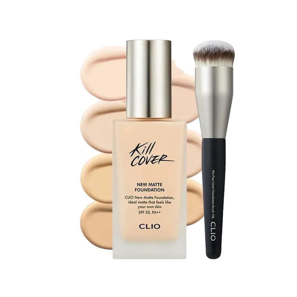 Kem Nền CLIO Kill Cover New Matte Foundation + Tặng Cọ | Shopee Việt Nam