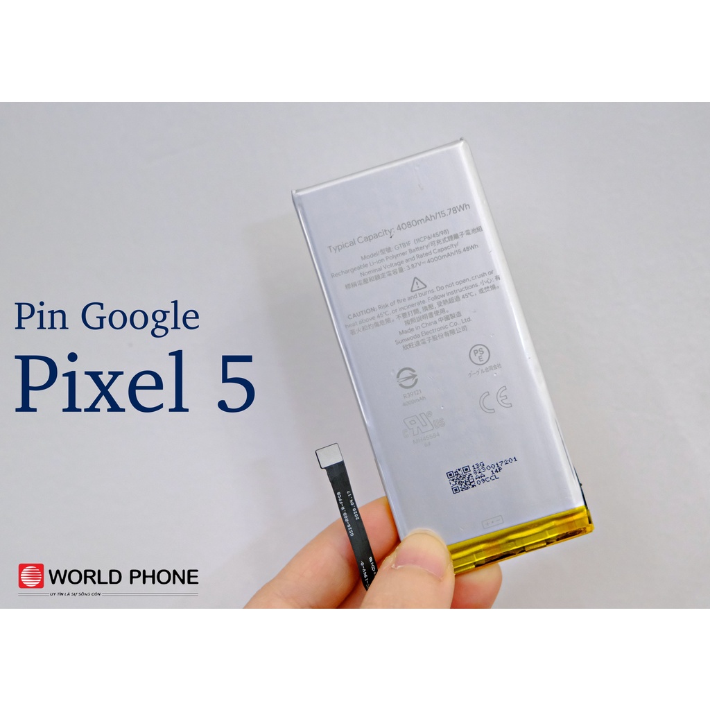 Thay pin Google GG Pixel 5 , Pin mới Google Pixel 5 kèm keo dán lưng ...