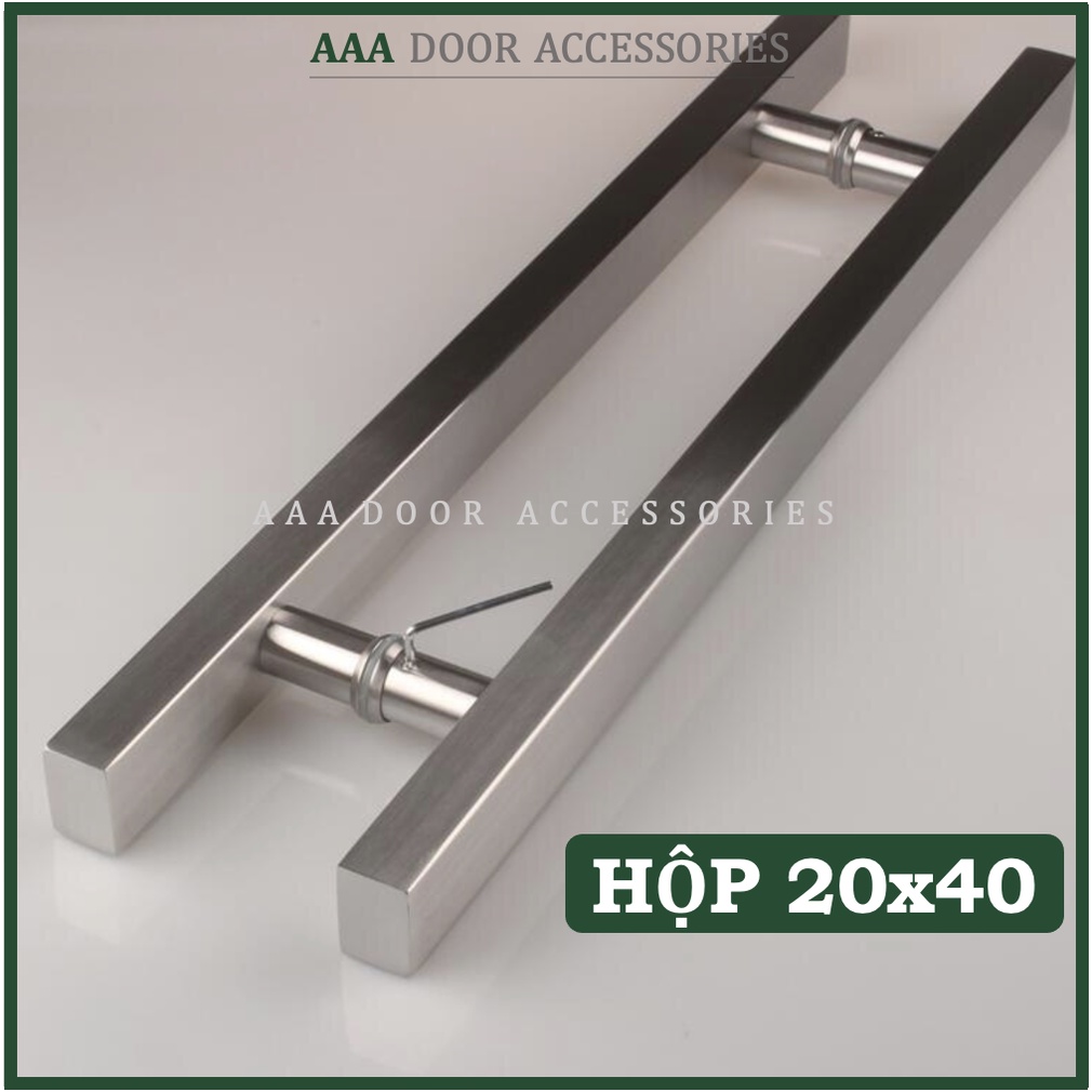 Tay nắm cửa kính cường lực hộp 20x40 INOX 304 cao cấp | Shopee Việt Nam