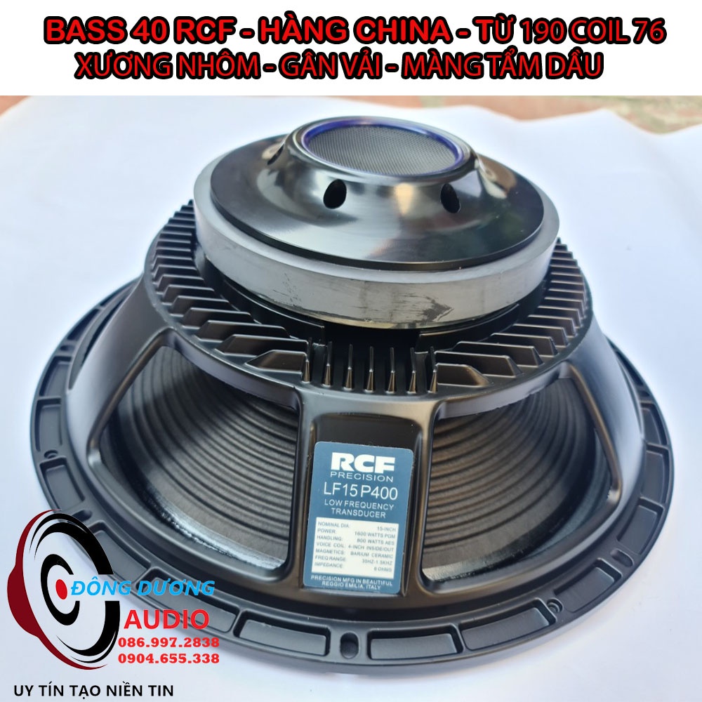 BASS 40 RCF CHINA TỪ 190 COIL 76 MÀNG CHỐNG THẤM - XƯƠNG NHÔM - ĐÍT LỒI - GIÁ 1 CỦ | Shopee Việt Nam
