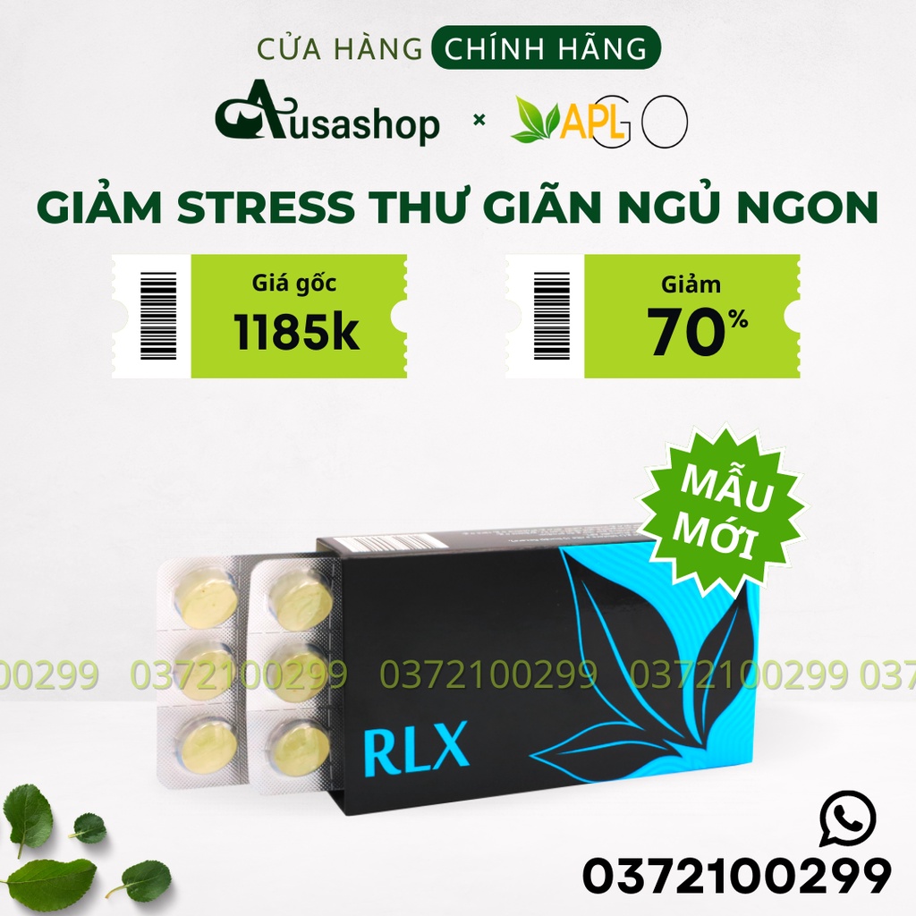 [DTAE 2024] RLX – Viên ngậm giảm stress giúp ngủ ngon APLGO | Shopee ...