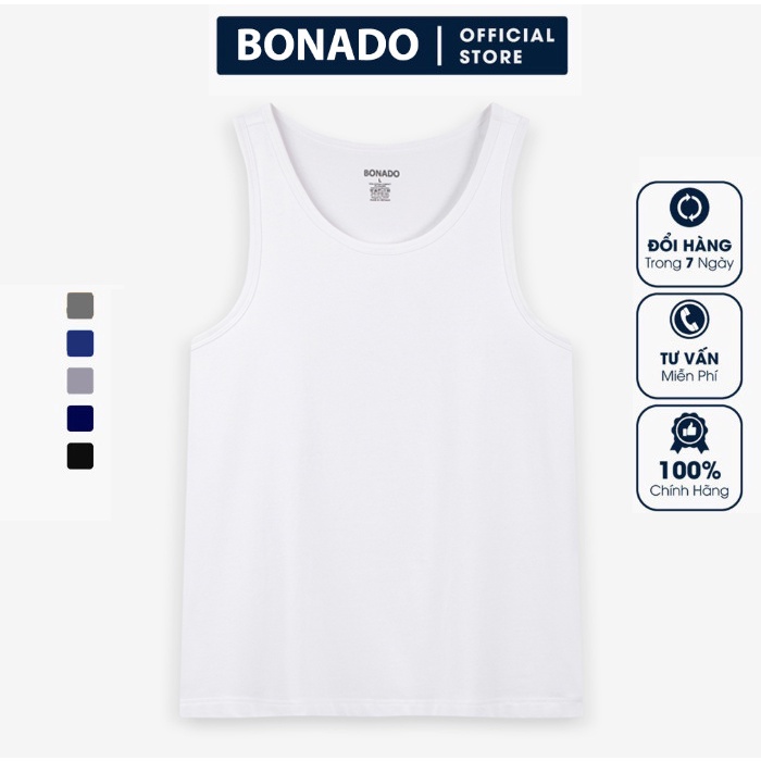 Áo thun ba lỗ nam Bonado Thấm Hút Mồ Hôi, Co Giãn Cực Tốt ( 5 màu ...