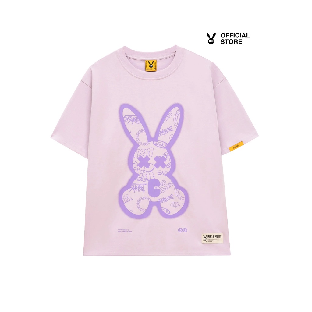 Áo Thun Unisex Bad Rabbit PURPLE SPRAY RABBIT 100% Cotton - Local Brand ...