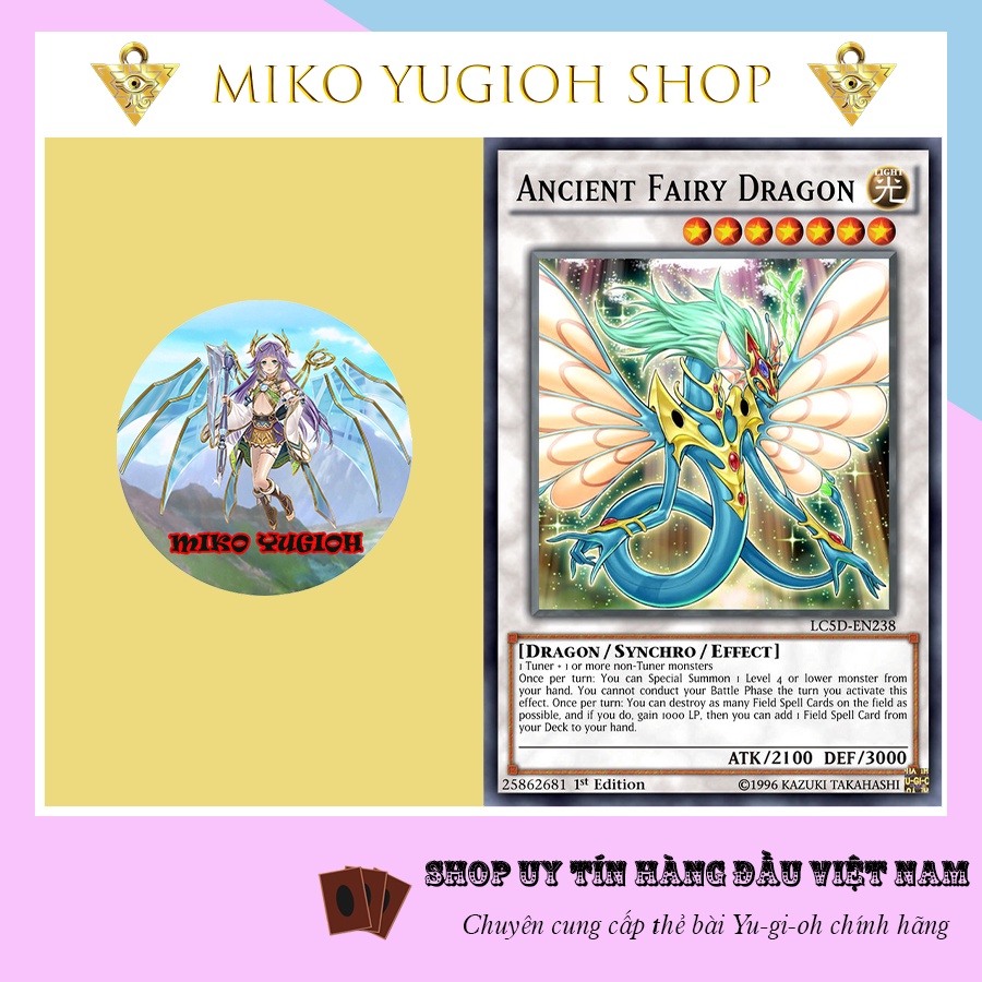 [ Miko Yugioh ] Thẻ Bài Yugioh Chính Hãng Tiếng Nhật Ancient Fairy ...