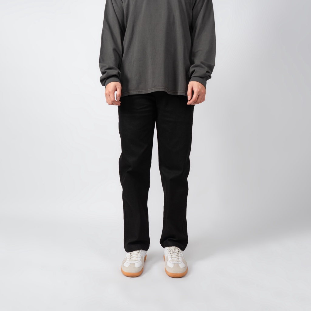 Quần chino ống suông EMAS Chino Pants/Black | Shopee Việt Nam