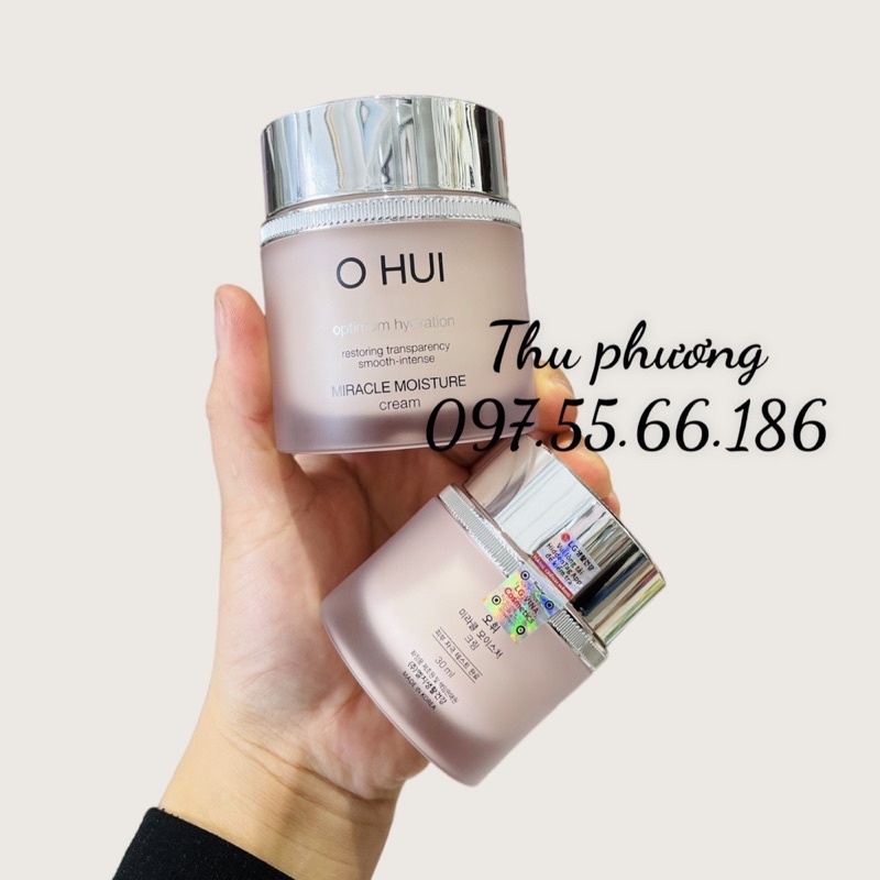 LỌ KEM DƯỠNG ẨM OHUI HỒNG OHUI MIRACLE MOISTURE CREAM 30ML + 60ML ...