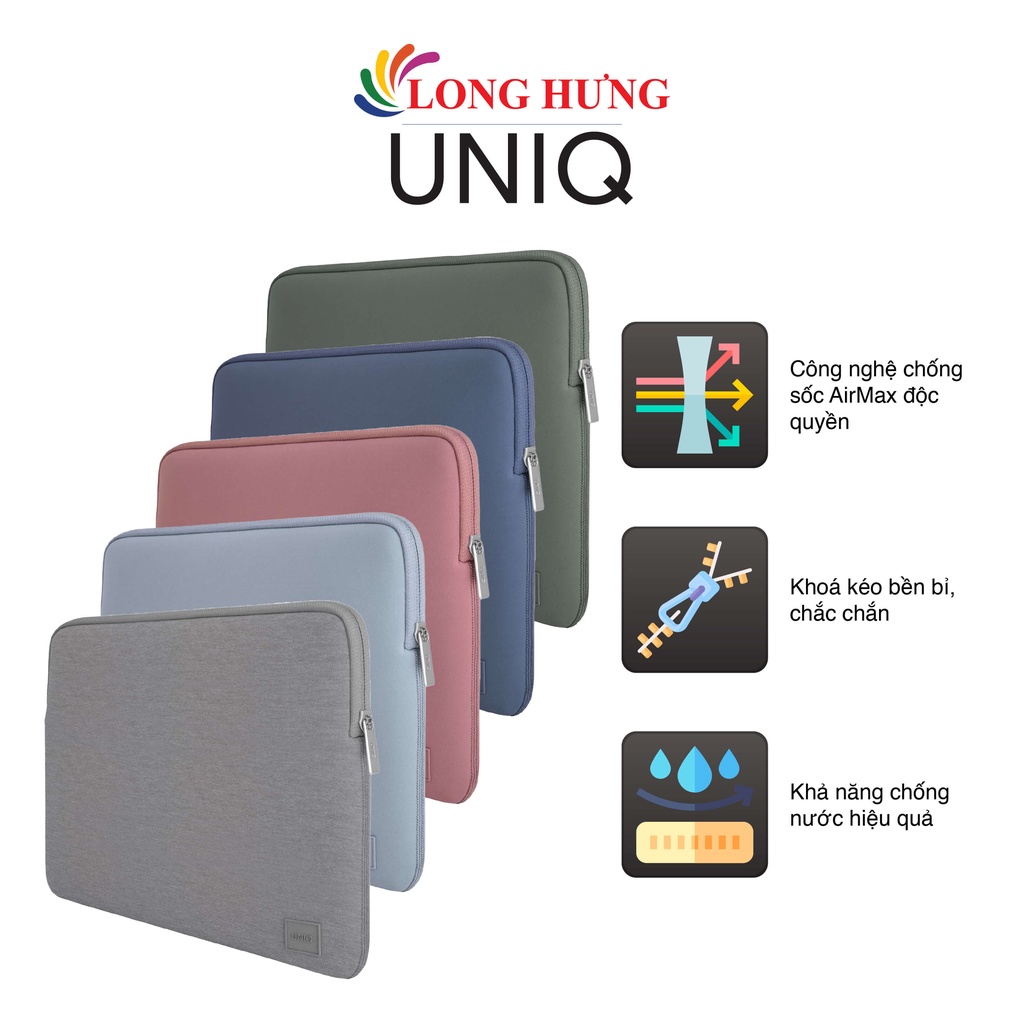 Túi chống sốc UNIQ Cyprus Water-Resistant Neoprene Laptop Sleeve up to ...