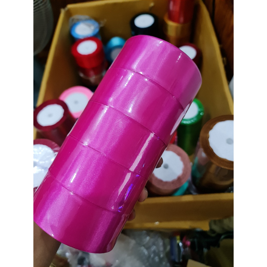 Ruy băng lụa 4cm cuộn 20m làm hoa, cột nơ, gói quà cực đẹp | Shopee Việt Nam