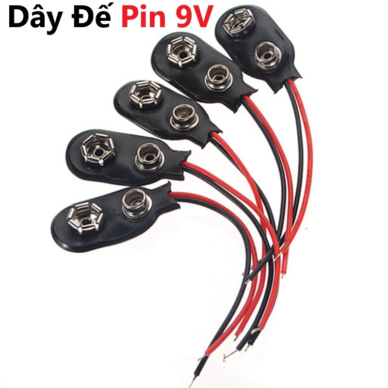 Hộp Đế Pin 9V Có Nắp và công tắc ON/OFF Có Đầu Ra Điện Jack DC 5.5x2 ...