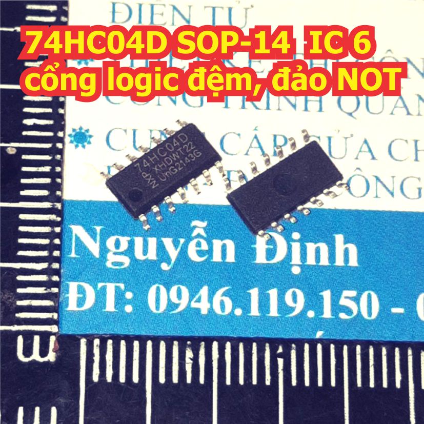 10 con 74HC04D 74HC04 HC04 SOP-14 IC 6 cổng logic đệm, đảo NOT kde2090 | Shopee Việt Nam