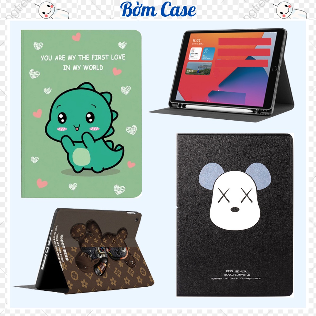 Ốp ipad Silicon Khay bút Doraemon cute ốp ipad Gen 5,6,7,8,9,10 - Air 1 ...
