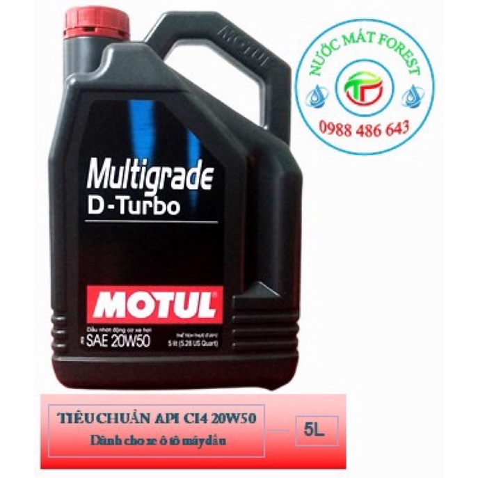 dầu nhớt motul Multigrade D-Turbo máy dầu 15w40 và 20w50 5 lít | Shopee ...