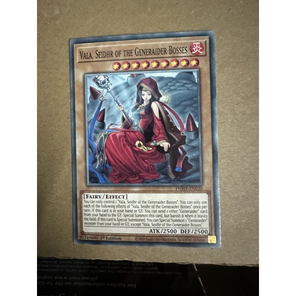bài yugioh: vala, seidhr of the generaider boss | Shopee Việt Nam