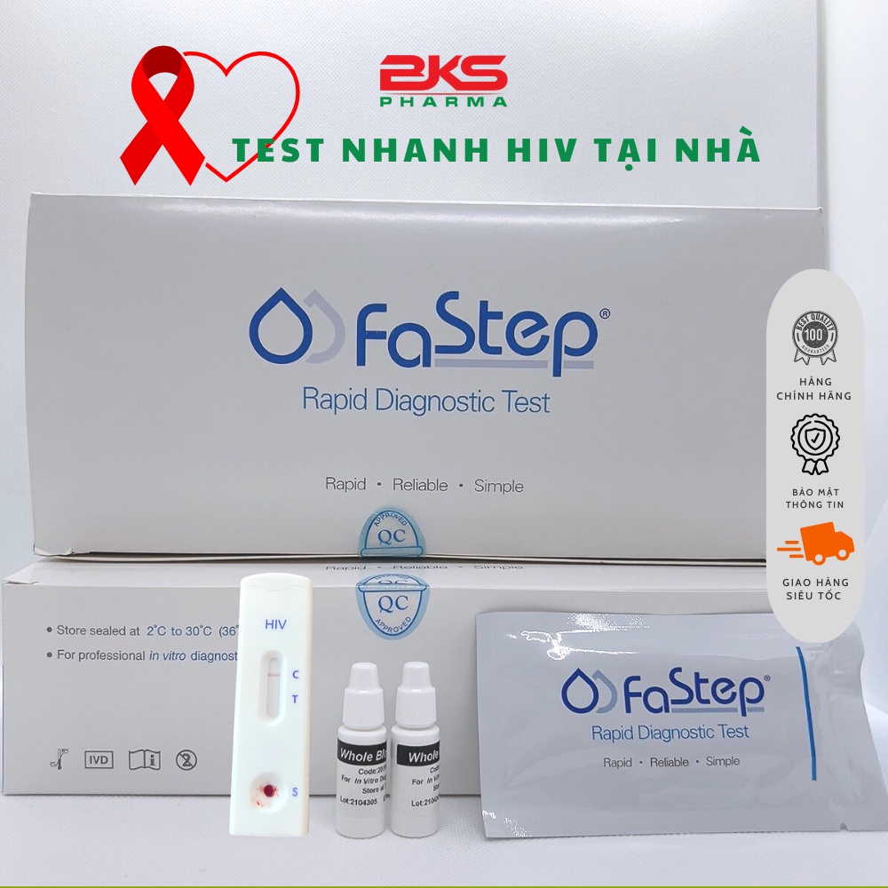 Bộ test nhanh HIV tại nhà Fastep [Che tên sản phẩm] | Shopee Việt Nam