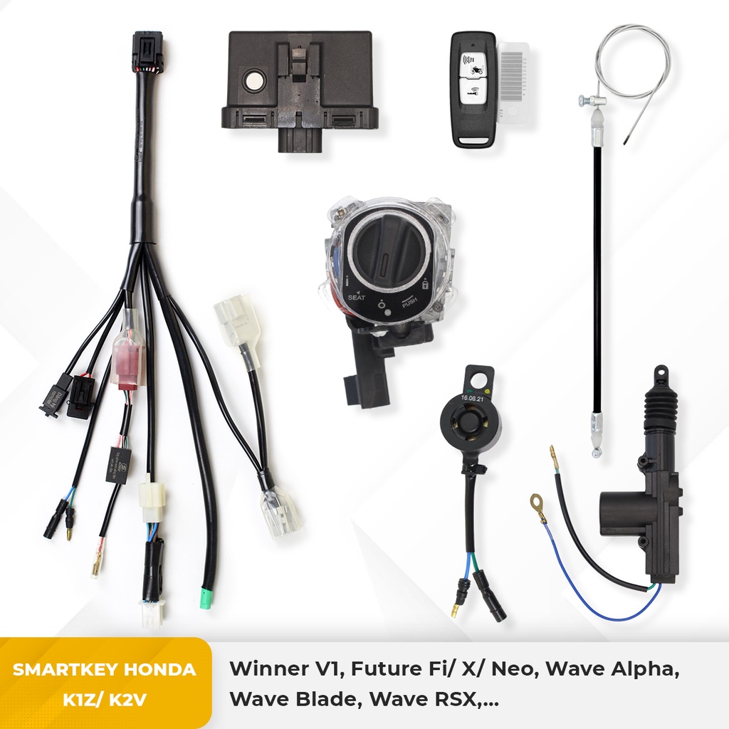 Smartkey Honda K1Z/K2V - Winner V1, Future Fi/ X/ Neo, Wave Alpha, Wave ...