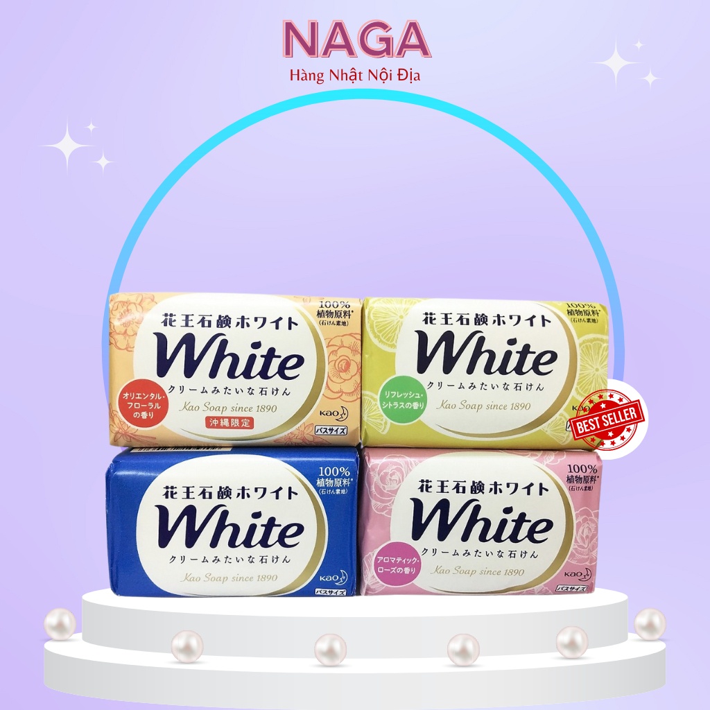 XÀ PHÒNG TẮM KAO WHITE 130g NHẬT BẢN | Shopee Việt Nam