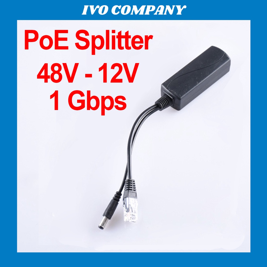 Jack POE Hạ Thế 48V Sang 12V Tốc Độ 1Gbps RJ45 | Shopee Việt Nam