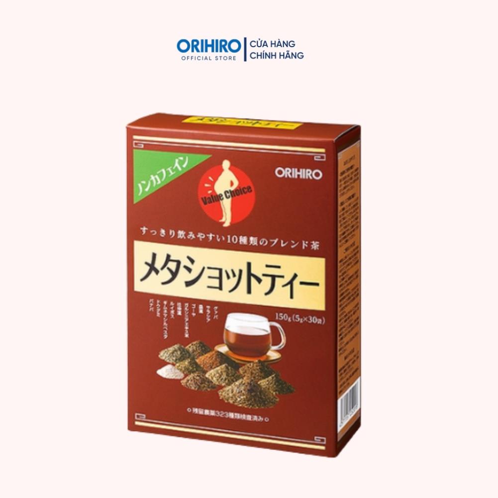 Trà Meta Shot Tea Orihiro hỗ trợ giảm mỡ bụng 30 gói/hộp | Shopee Việt Nam