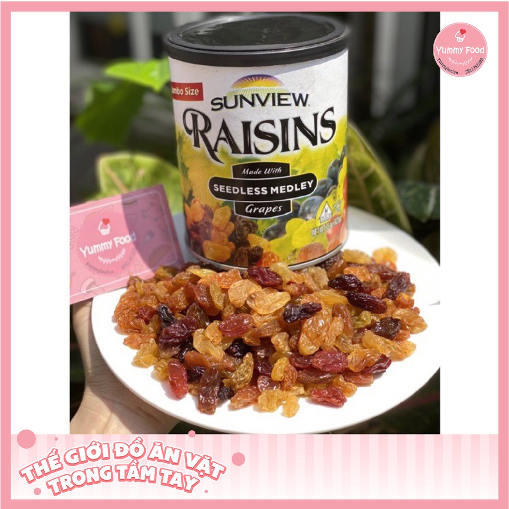 Nho Khô Raisins Sunview Lon 425gram | Shopee Việt Nam