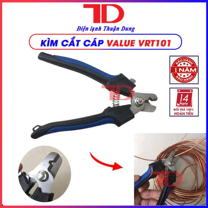 Kìm Cắt Cáp VALUE VRT101 - Bảo hành 12 tháng | Shopee Việt Nam