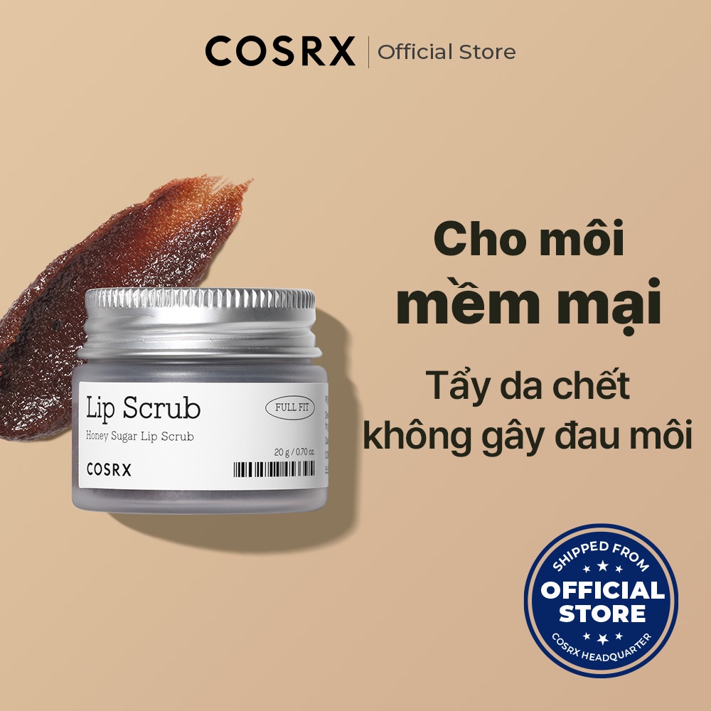 Tẩy da chết môi COSRX Lip Scrub - Full Fit Honey Sugar Lip Scrub 20g ...