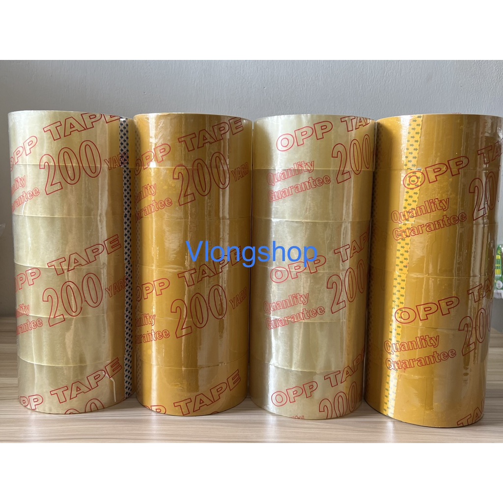 BĂNG KEO TRONG, ĐỤC 200 YARD, NẶNG 1,6KG, GỒM 6 CUỘN | Shopee Việt Nam