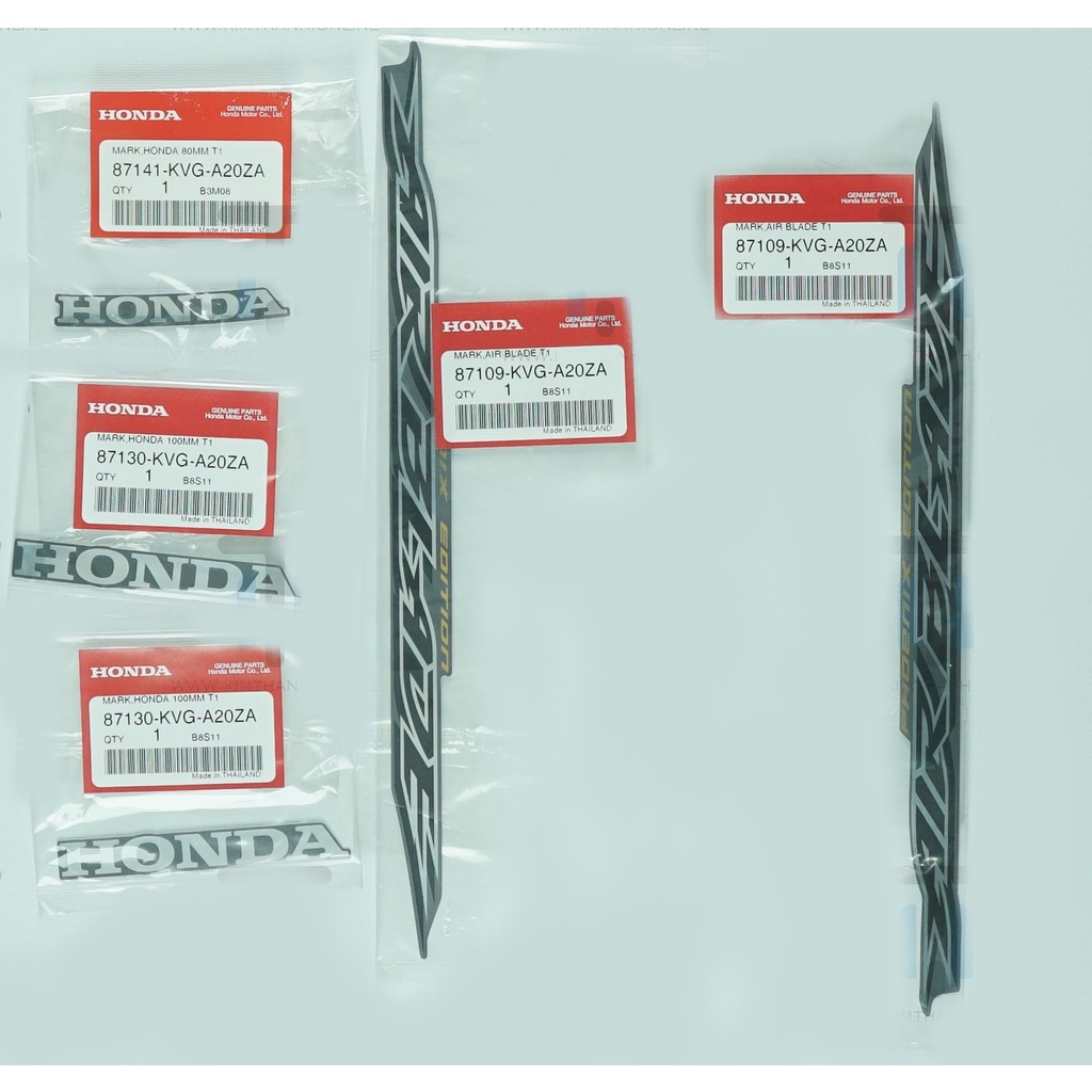 Bộ tem AB AIR BLADE 110 Thái 2007 2008 Xám Hoa văn 3d | Shopee Việt Nam