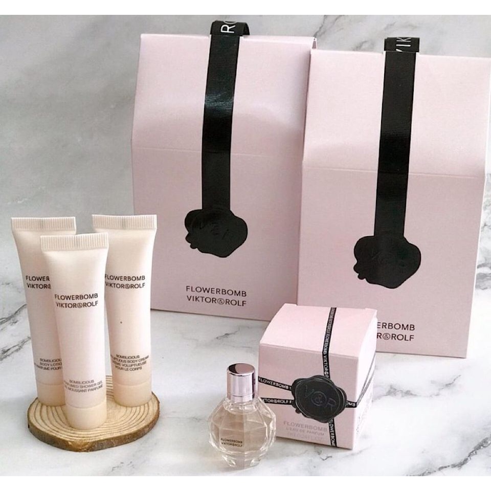 [ set mini ] Set Nước hoa Viktor & Rolf Flowerbomb EDP 7ml [Hàng Pháp ...