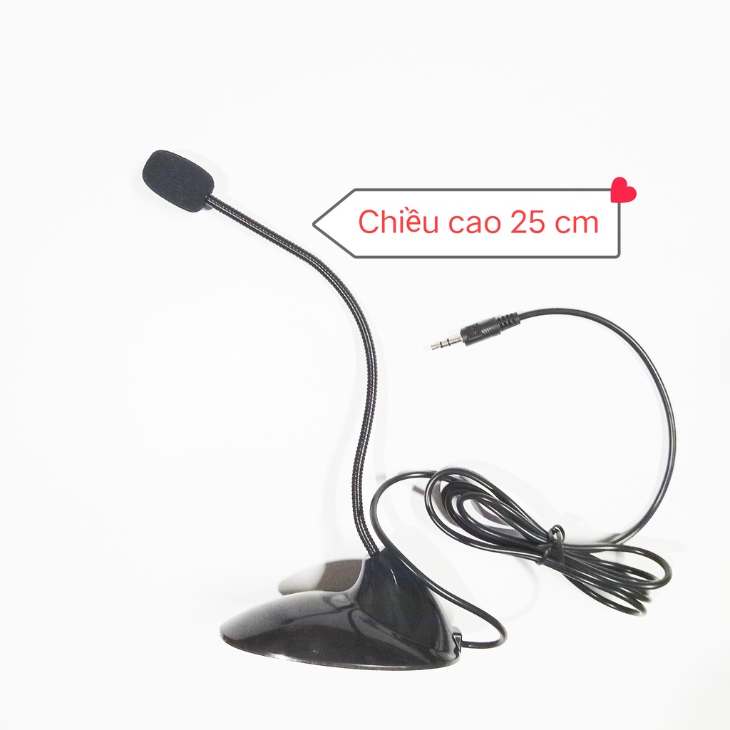 Micro để bàn cho điện thoại, pc, laptop giắc 3.5mm | Shopee Việt Nam