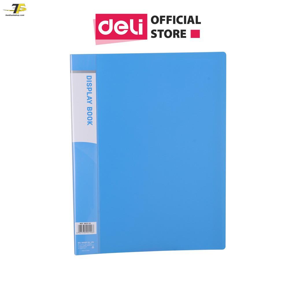 File lá A4 Deli - Xanh dương - 20/30/40/60/80 lá - 1 chiếc - EB01932/EB02032/EB02132/EB02232 ...