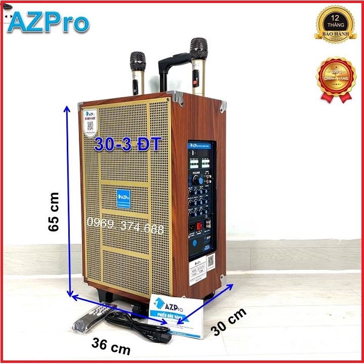 Loa Karaoke,Bluetooth chính hãng AZPRo,Az-12-A-Pro,bass 30-3 đường ...