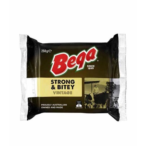 Bega Strong & Bitey Vintage Cheddar Cheese Phô Mai Cheddar 250g ( date ...