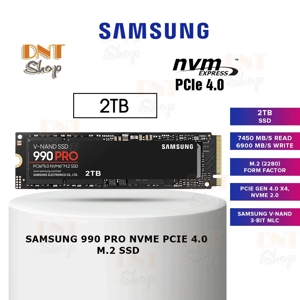 Ổ Cứng Ssd Samsung 990 Pro 2tb Pcie Gen 4 0 X4 Nvme V Nand M 2 2280 Mz