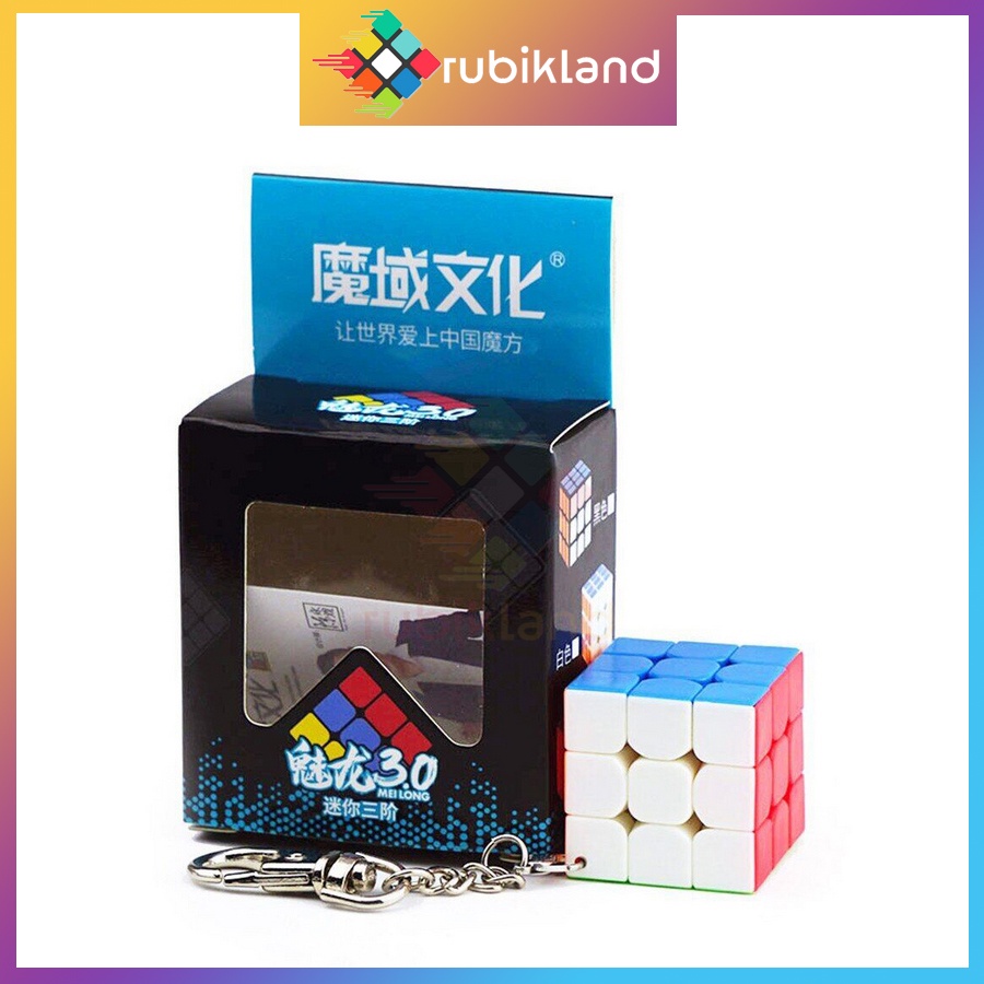 [MoYu] Móc Khóa Rubik 3x3 Stickerless MoYu Cube Rubic 3 Tầng Đồ Chơi ...