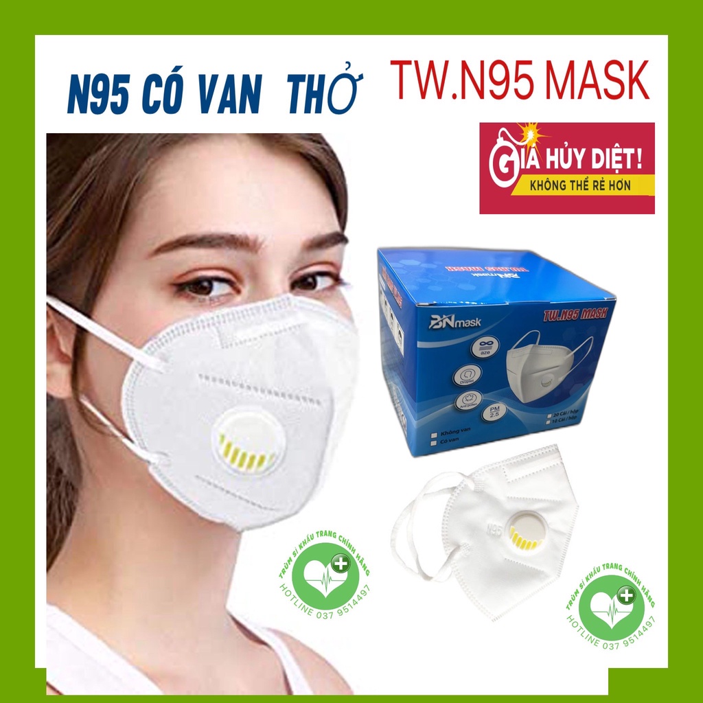 Khẩu Trang N95 có van thở, khẩu trang kháng khuẩn N95 đạt tiêu chuẩn CE , FDA | Shopee Việt Nam