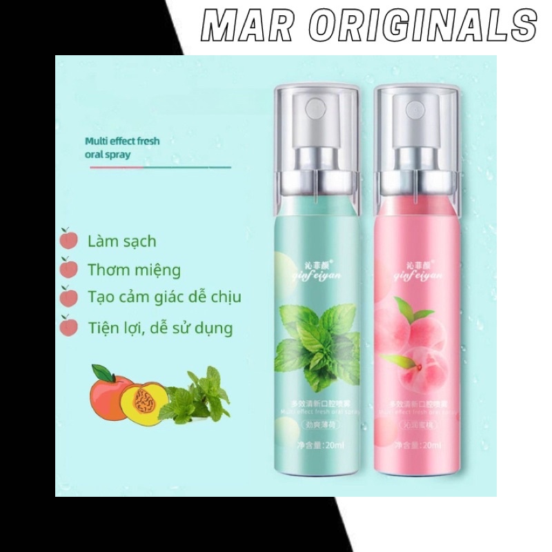 Xịt thơm miệng HEYXI 20ml diệt khuẩn thơm lâu hiệu quả tức thời không ...