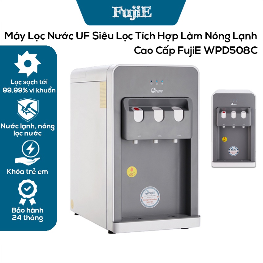 Máy Lọc Nước UF Siêu Lọc Tích Hợp Làm Nóng Lạnh Cao Cấp FujiE WPD508C ...