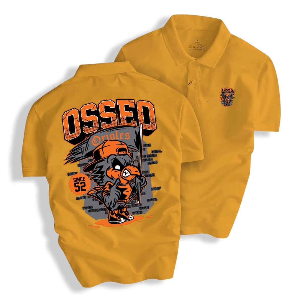 Áo Polo Cổ Bẻ Tay Ngắn OSSED Chuẩn Form Tôn Dáng Chất Xịn Thoáng Khí ...